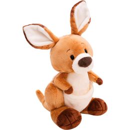 Nici Kuscheltier &raquo;Wild Friends GREEN, K&auml;nguru Kelly 21 cm stehend&laquo; braun Einheitsgr&ouml;&szlig;e Kuscheltier