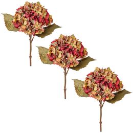 Creativ green Kunstblume &raquo;Hortensie&laquo; bunt Obermaterial: 70% Polyester, 30% Kunststoff &Oslash;/H: 12cm x 46cm, 3 Stk.