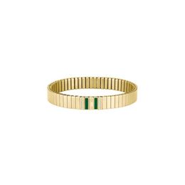 Lacoste Damen Armband &raquo;COURTLINE&laquo; mit Glasstein - Emaille gold Edelstahl