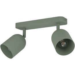 Eglo Deckenspot &raquo;TILSTON Spotlampe - Stahl - E14 - 2X40W - IP20&laquo; E14 1 Stk. Deckenlampe, Deckenstrahler, Strahler, L28 x B8 x H20,5 cm 2, H: 20,5cm, 1