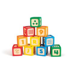 HAPE Spielbausteine &raquo;ABC-Spielsteine&laquo; aus Holz und Silikon bunt Einheitsgr&ouml;&szlig;e Spielbausteine
