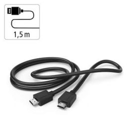 Hama HDMI-Kabel &raquo;High Speed HDMI Kabel, 4K, Stecker Stecker, Ethernet 1,5m&laquo; HDMI 150 cm schwarz HEC unterst&uuml;tzt Netzwerkverbindungen via HDMI