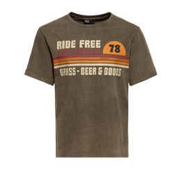 King Kerosin Shirt 'Grass, Beer & Boobs' Herren Gr&ouml;&szlig;e S oliv