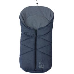 Heitmann Felle Fu&szlig;sack &raquo;Eisb&auml;rchen - Kleiner Winterfu&szlig;sack Fleece&laquo; mit Fleecefutter, f&uuml;r Baby-Tragschalen, Kinderwagen u.v.m blau Einheitsgr&ouml;&szlig;e Fu&szlig;sack