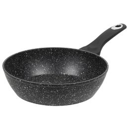 RESTO Kitchenware Bratpfanne &raquo;Antlia, tiefe Pfanne mit ergonomischem Soft-Touch-Griff&laquo; Aluminium 1 Stk. tlg. Marmor-Antihaftbeschichtung, 4-lagig, f&uuml;r