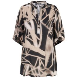 Doris Streich Bluse Damen Gr&ouml;&szlig;e S/M sand / schwarz