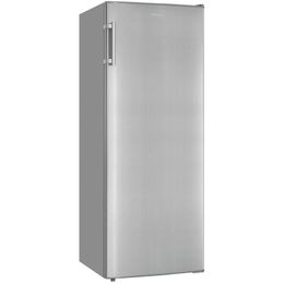 Exquisit Vollraumk&uuml;hlschrank &raquo;KS320-V-H-040D inoxlook&laquo; 142,6 cm hoch 54,5 cm breit Flexibel & effizient: 242 L K&uuml;hlschrank mit Abtau-Automatik silber 