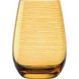 Becher &raquo;TWISTER&laquo; 6-teilig braun Glas &Oslash; 8,5cm x 12cm, 465ml, 6 Stk.