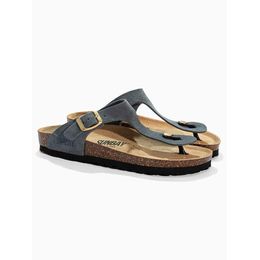 Sunbay Leder-Zehentrenner "Camelia" in Grau - 60% | Gr&ouml;&szlig;e 40 | Damen-sandalen