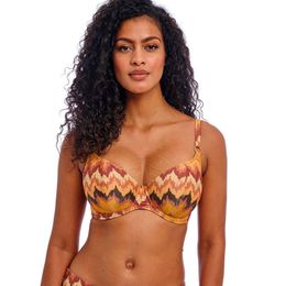 Freya Bikini-Oberteil in Hellbraun/ Gelb - 51% | Gr&ouml;&szlig;e 75F | Damen-bademode