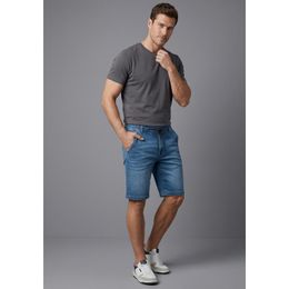 Arizona Herren Jogg-Jeansbermudas Regular Fit, gerades Bein, niedrige Leibh&ouml;he, mit Kordelzug blau 54, N-Gr