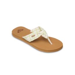 Roxy Zehentrenner 'Paia' Damen Gr&ouml;&szlig;e 36 grasgr&uuml;n / perlwei&szlig;