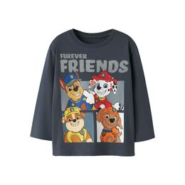 name it Jungen Langarmshirt &raquo;NMMANDREAS PAW LS NREG TOP CPLG&laquo; Baumwollmischung, regular fit, Paw Patrol grau 104