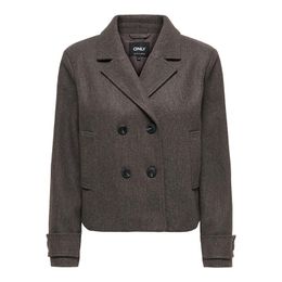 Only Damen Only Kurzjacke &raquo;ONLFREJA LIFE SHORT DB JACKET OTW NOOS&laquo; Kunstfaser braun M