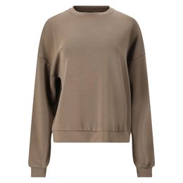 ENDURANCE ATHLECIA Athlecia Sportsweatshirt 'Jillnana' Damen Gr&ouml;&szlig;e M dunkelbeige