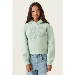 Garcia Damen Sweatshirt, f&uuml;r M&auml;dchen, in Kurzform, mit Kapuze gr&uuml;n 152/158