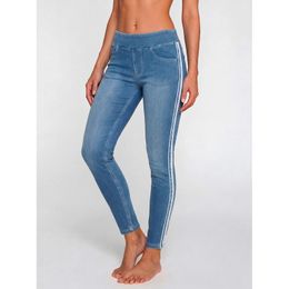 H.I.S. H.I.S Damen Leggings &raquo;Skinny-Jeggings im denim Style&laquo; Denim der sich uneingeschr&auml;nkt bequem anf&uuml;hlt 40/42, N-Gr