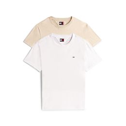 Tommy Jeans Herren Rundhalsshirt &raquo;TJM XSLIM 2PACK JERSEY TEE EXT&laquo; Packung, 2er-Pack, Logostickerei, 2Pack XXL