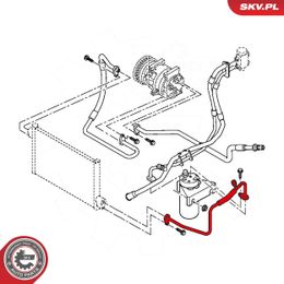 ESEN SKV Hochdruckleitung, Klimaanlage 87skv842 f&uuml;r NISSAN RENAULT
