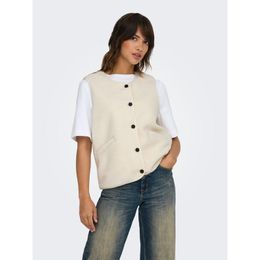 Only Damen Only Pl&uuml;schweste &raquo;ONLBABY LIFE TEDDY VEST PNT CS&laquo; Kunstfaser beige XL