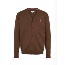 U.S. Polo Assn. Cardigan ' UMDolovan ' Herren Gr&ouml;&szlig;e XXL kastanienbraun
