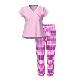 Ulla Popken Pyjama Damen Gr&ouml;&szlig;e 5XL/6XL pink / rosa Sommerkleid