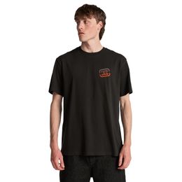 Billabong T-Shirt 'Crayon Wave' Herren Gr&ouml;&szlig;e L orangerot / schwarz