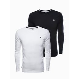 Ombre Shirt Herren Gr&ouml;&szlig;e L schwarz / wei&szlig;