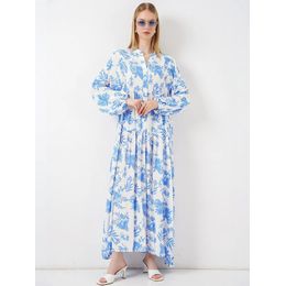 Bigdart Maxi Kleid Damen Gr&ouml;&szlig;e 48 blau Sommerkleid