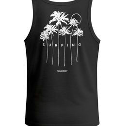 Neverless Shirt 'Palms Surfing' Herren Gr&ouml;&szlig;e L schwarz