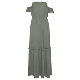 Lascana Kleid Damen Gr&ouml;&szlig;e 44 dunkelgr&uuml;n Sommerkleid