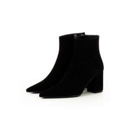 Evita PENELOPE Damen Stiefelette - Rauleder Schwarz - 42