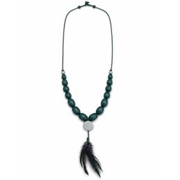 Collezione Alessandro Kette 'Feather' Damen Gr&ouml;&szlig;e Onesize gr&uuml;n