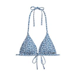 Marc O'Polo Marc O'polo Triangel-Bikini-Top ' Shiny ' Damen Gr&ouml;&szlig;e 75 blau / wei&szlig;
