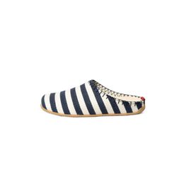 Living Kitzb&uuml;hel Living Kitzb&uuml;hel Slippers 'Maritimer Streif Maritimer Streif' female size 40 Blue