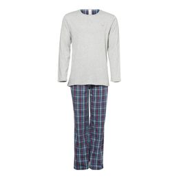 s.Oliver Pyjama lang Herren Gr&ouml;&szlig;e XL marine / dunkelblau / grau / rot