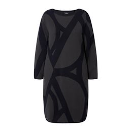 Ulla Popken Kleid Damen Gr&ouml;&szlig;e 58/60 anthrazit / schwarz Sommerkleid