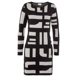 Boysen's BOYSEN'S Knitted dress female size 4XL Black / White