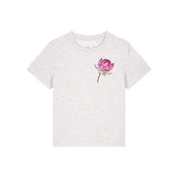 Watapparel T-Shirt 'Blume' Damen Gr&ouml;&szlig;e L gr&uuml;n / flieder / pink