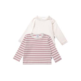 Liliput Shirt Jungen Gr&ouml;&szlig;e 62/68 mauve / naturwei&szlig;