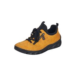 Rieker Sneaker Damen Gr&ouml;&szlig;e 41 safran / schwarz Sommerschuhe