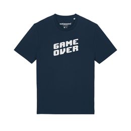Watapparel Shirt 'Game Over' male size XXXL Navy / White