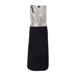 Ulla Popken Kleid Damen Gr&ouml;&szlig;e 54/56 schwarz / silber Sommerkleid