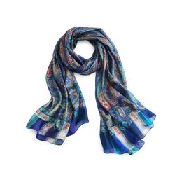 Alster Herz Schal 'Jaipur Midnight Garden' Damen Gr&ouml;&szlig;e One Size blau