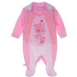 La Bortini Strampler/Body M&auml;dchen Gr&ouml;&szlig;e 50/56 rosa