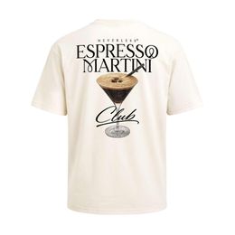 Neverless Shirt 'Espresso Martini' Herren Gr&ouml;&szlig;e L beige