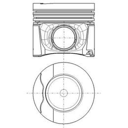 Mahle Kolben 037pi00152001 f&uuml;r Volvo