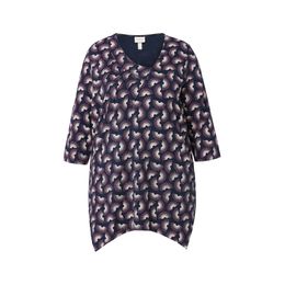 Ulla Popken Shirt female size XXL/XXXL marine blue / Red / White