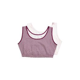 Ulla Popken BH Damen Gr&ouml;&szlig;e 100/105 ros&eacute; / hellpink / dunkelrot