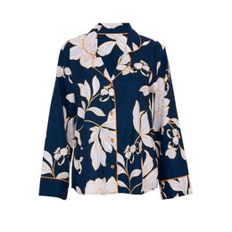 Cyberjammies Pyjamahemd 'Auburn' Damen Gr&ouml;&szlig;e L dunkelblau / orange / wei&szlig;
